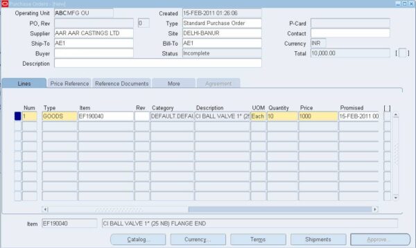 How to Create Purchase Order from Requisition,Manually in oracle Apps ...