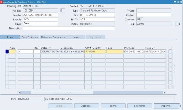How to Create Purchase Order from Requisition,Manually in oracle Apps ...